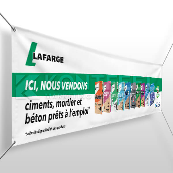 Bâche publicitaire personnalisée