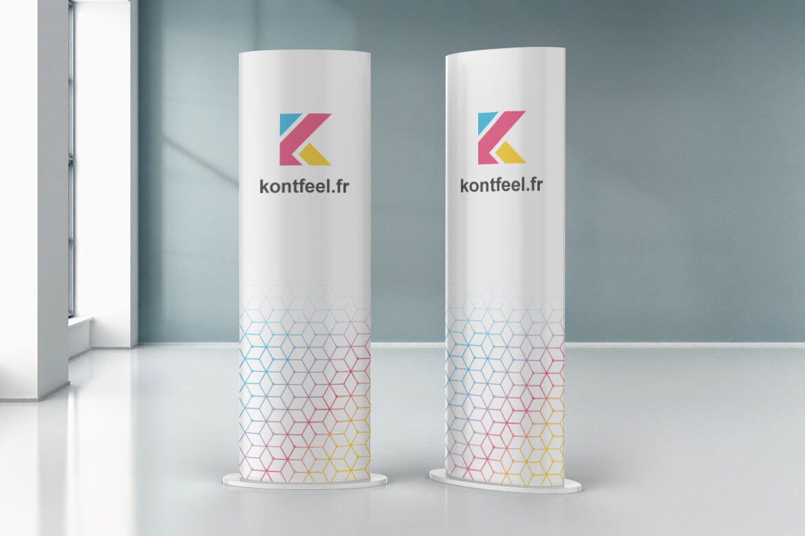 Totem publicitaire en carton personnalisable pour assurer la visibilité