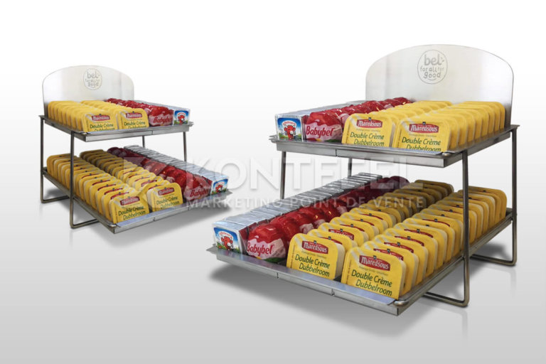 Fabrication de PLV et Présentoir inox pour les professionnels en magasin