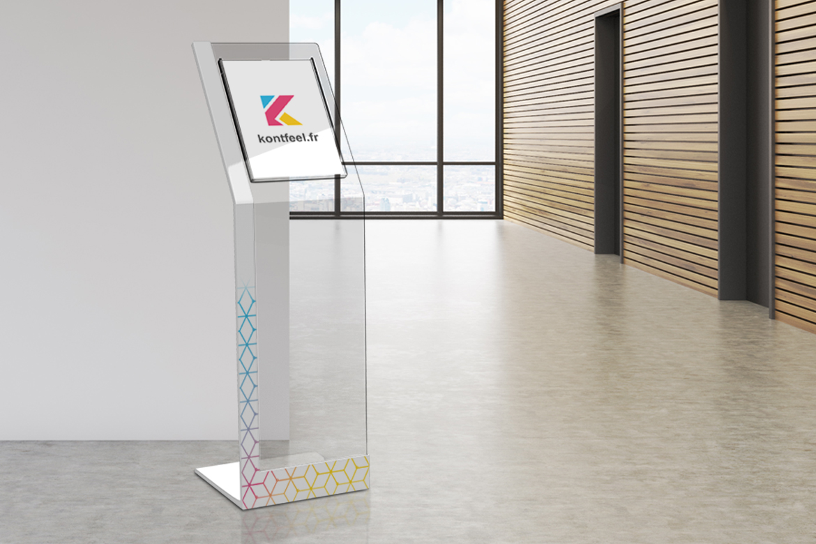 Présentoir plexi personnalisé au design sur mesure pour magasin